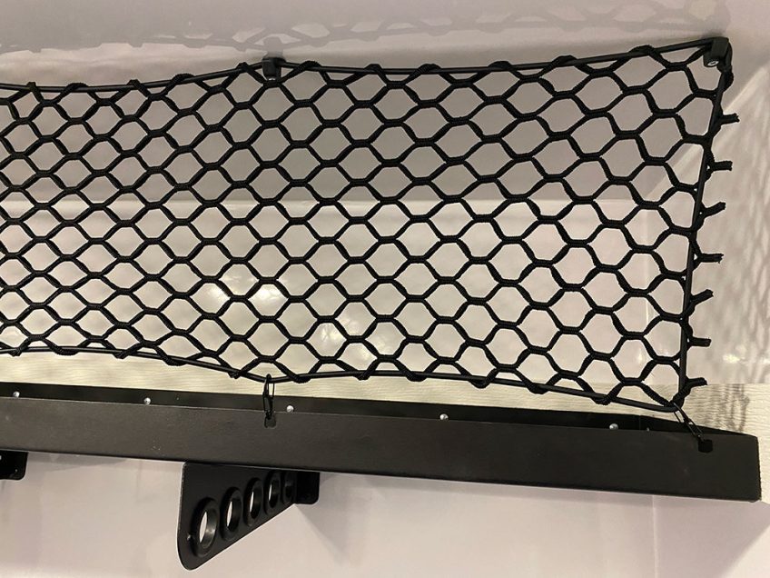 Shelf with Netting - Ambush Ice Fishing Products & Accessories