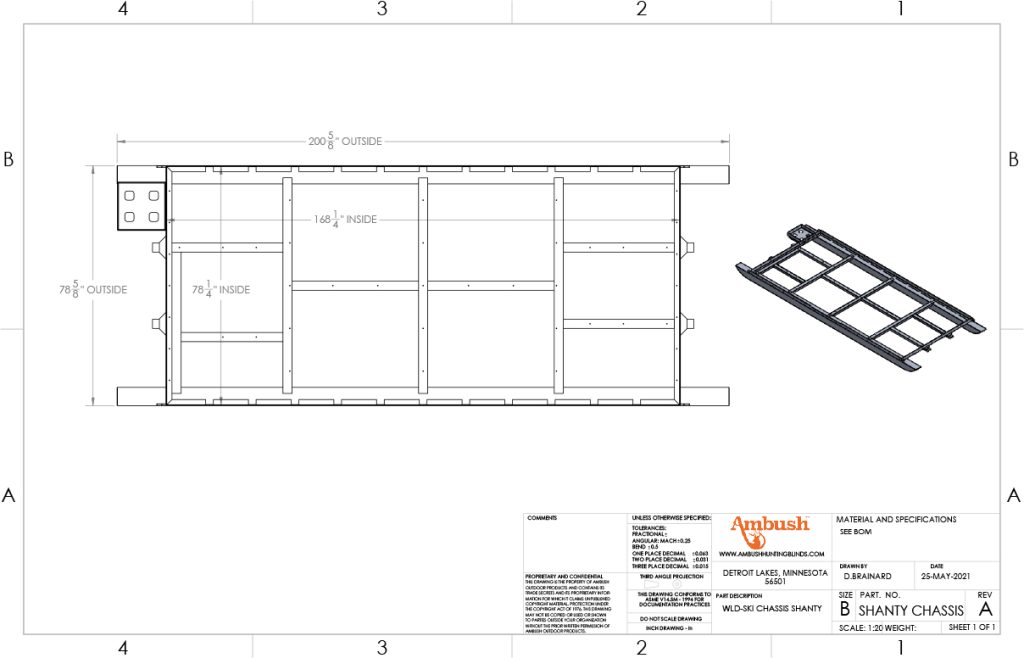 Skid House Chassis - Ambush Skid Houses and Accessories